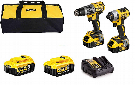 סט מברגת אימפקט + מברגה/מקדחה רוטטת 18V DCK266P2 DeWALT סט מקצועי | כלי ...